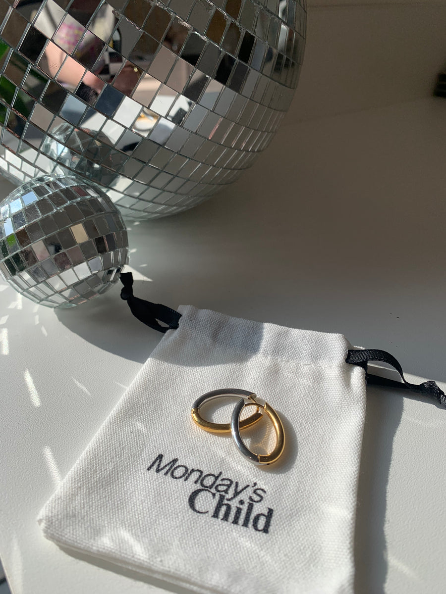 Gemini Hoop Earrings | Mondays Child Tarnish & Waterproof Jewelley ...