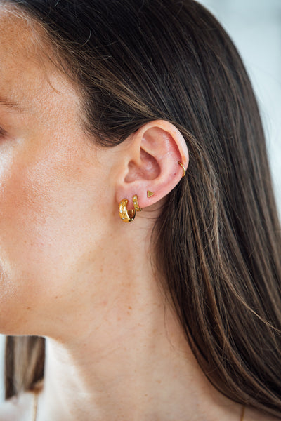 Vega Hoops | Mondays Child | Waterproof Tarnish Proof Jewellery ...